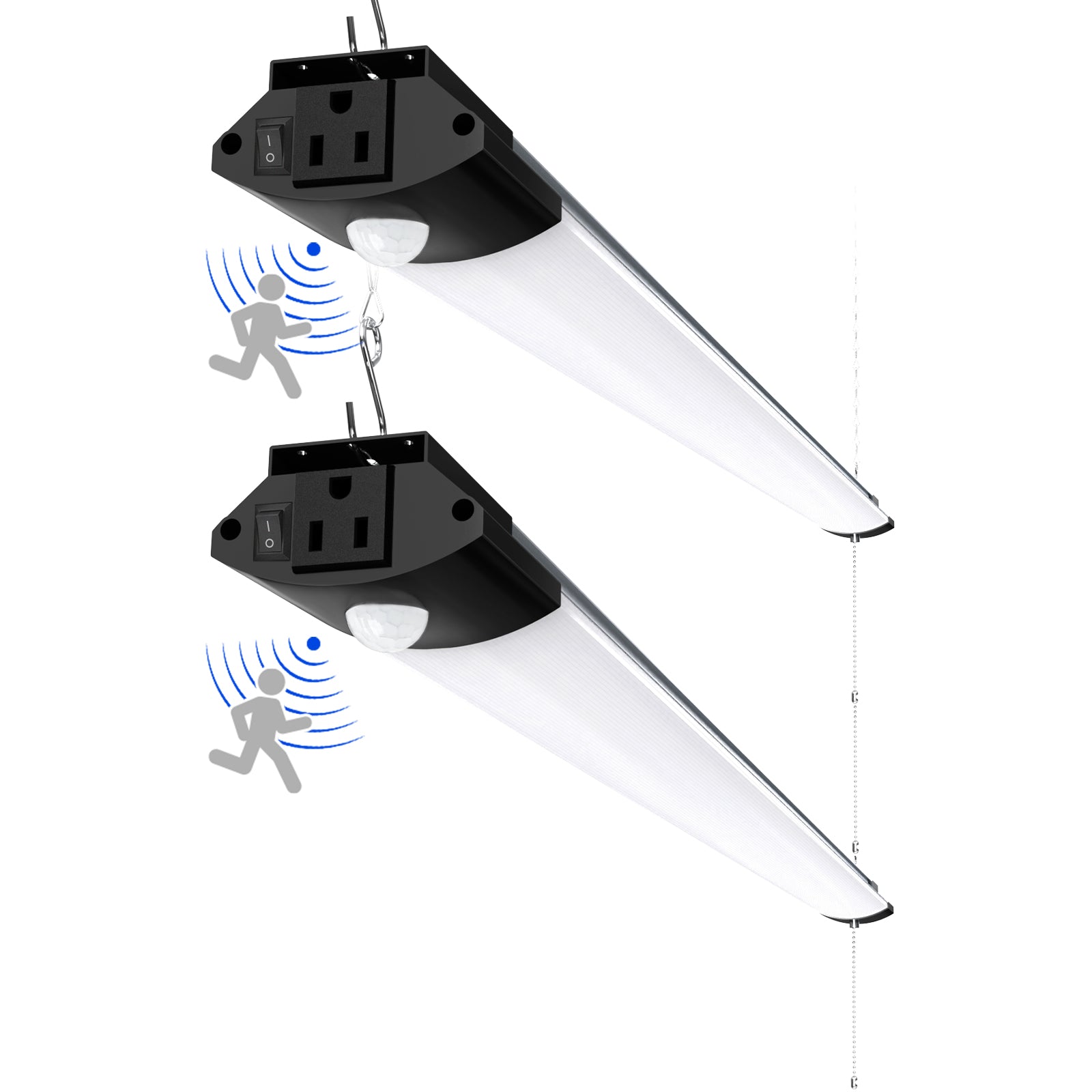 Barrina 84W LED Shop Lights 4FT 5000K 10000LM | Motion Sensor, Hanging