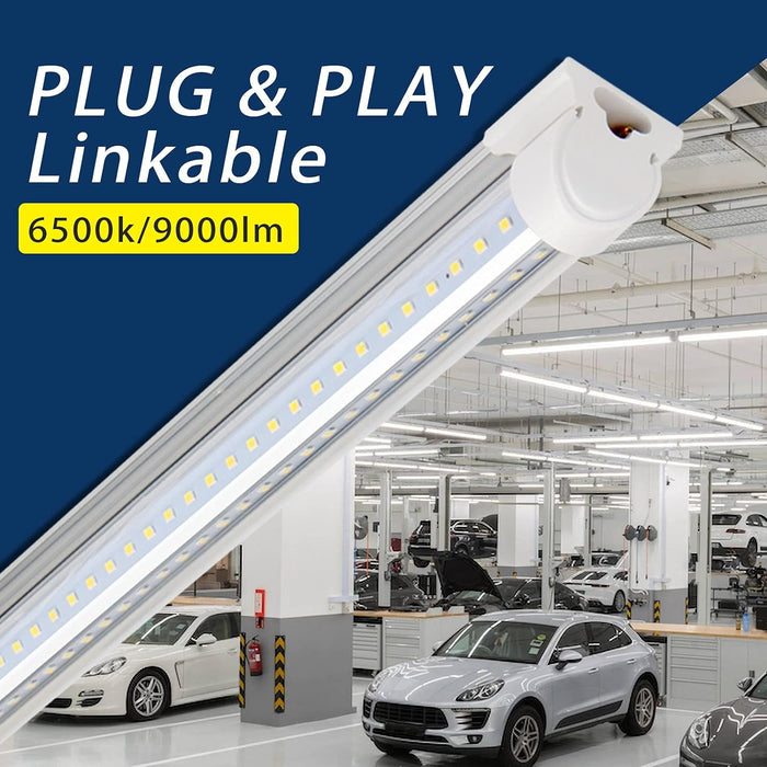T8 LED Shop Light,8FT,72W,9000LM,BAX72