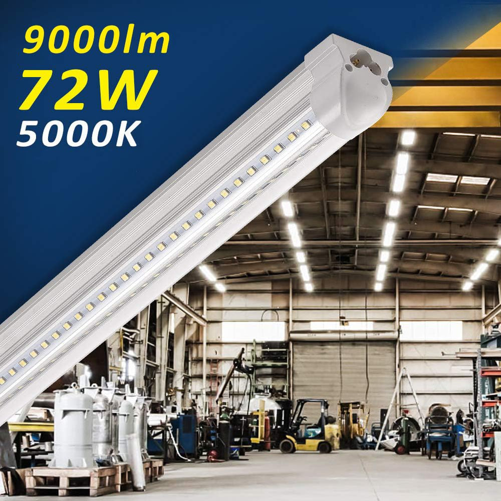 T8 LED Shop Light,8FT,72W,9000LM,BAX72